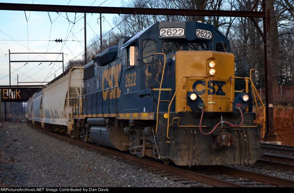 CSX GP38-2 2622 leads C770-08